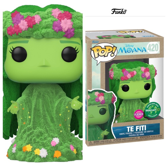 Funko | Other | Funko Pop Earth Day Ti Fiti Flocked From Mohana | Poshmark